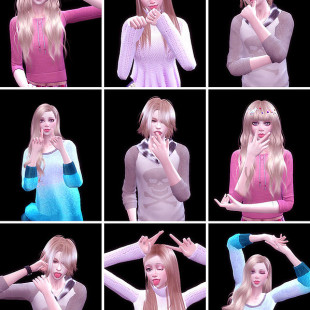 Spring Flower Pose by Dreacia at My Fabulous Sims » Sims 4 Updates