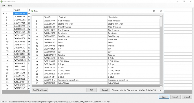 TS4 STBL Editor Version 14.0 by ArtUrlWWW » Sims 4 Updates