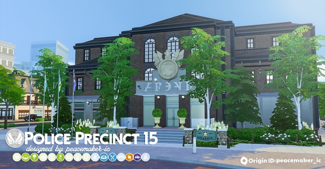 Police Precinct 15 by Peacemaker IC at Simsational Designs » Sims 4 Updates