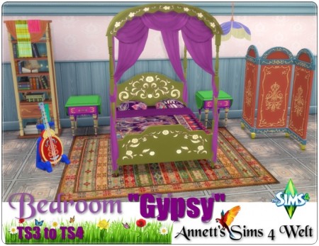 TS3 to TS4 Gypsy bedroom conversion at Annett’s Sims 4 Welt » Sims 4 ...