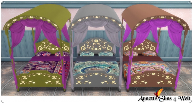 TS3 to TS4 Gypsy bedroom conversion at Annett’s Sims 4 Welt » Sims 4 ...