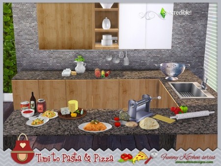 Funny kitchen series Time to Pasta and Pizza by SIMcredible! at TSR ...