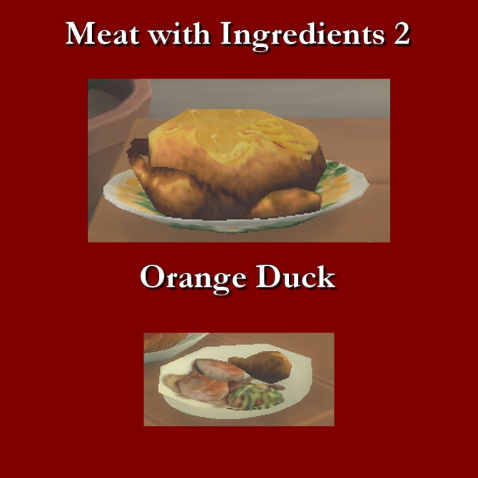 Custom Food Meats With Ingredients 2 by Leniad at Mod The Sims » Sims 4 ...