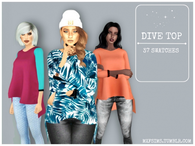 DIVE TOP at MXFSims » Sims 4 Updates