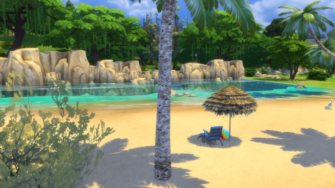 Mini Tropical Beach With Waves by Snowhaze at Mod The Sims » Sims 4 Updates