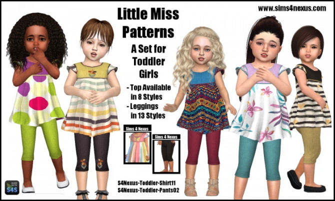 Little Miss Patterns set by SamanthaGump at Sims 4 Nexus » Sims 4 Updates