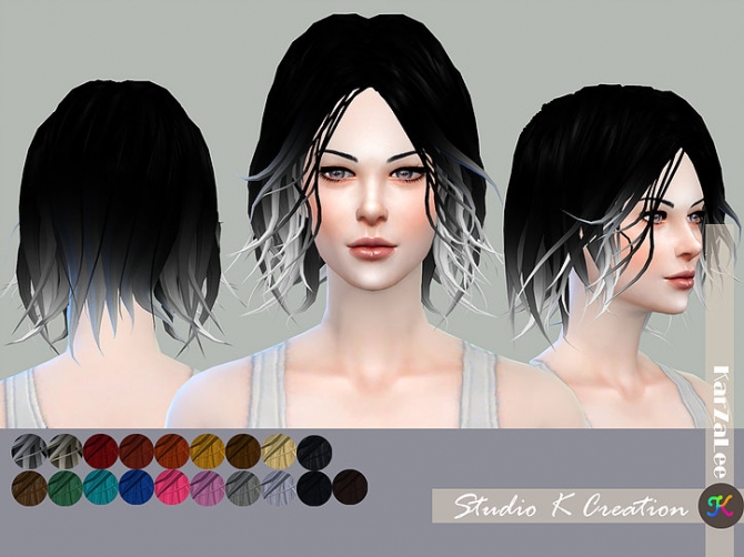 Animate hair 84 Selene at Studio K-Creation » Sims 4 Updates