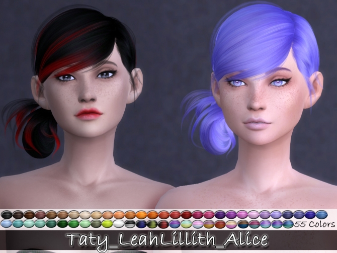 LeahLillith Alice Hair retexture at Taty – Eámanë Palantír » Sims 4 Updates