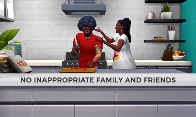 No Inappropriate Family and Friends by Snaggle Fluster at Mod The Sims ...