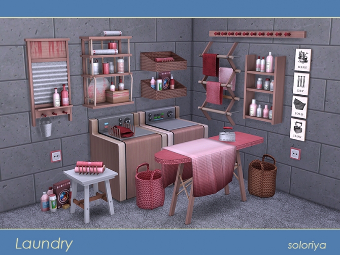 Laundry set at Soloriya » Sims 4 Updates