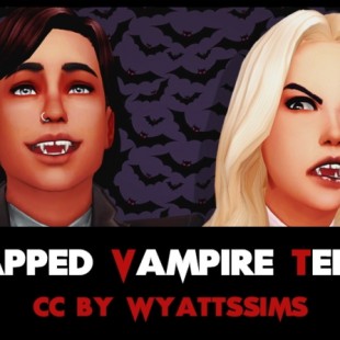 DEFAULT AND NON-DEFAULT ALPHA TEETH at Magic-bot » Sims 4 Updates