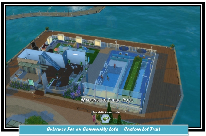 Entrance Fee on Community Lots | Custom Lot Trait by LittleMsSam » Sims ...