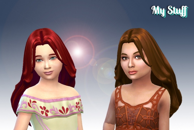 Madeline Hairstyle for Girls at My Stuff » Sims 4 Updates