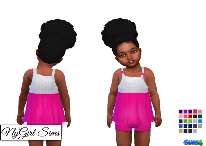 Tank and Shorts Two Piece at NyGirl Sims » Sims 4 Updates