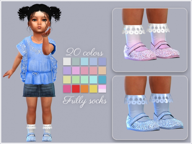 Frilly Socks For Toddlers at Giulietta » Sims 4 Updates