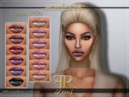 FRS Lipstick N26 by FashionRoyaltySims at TSR » Sims 4 Updates