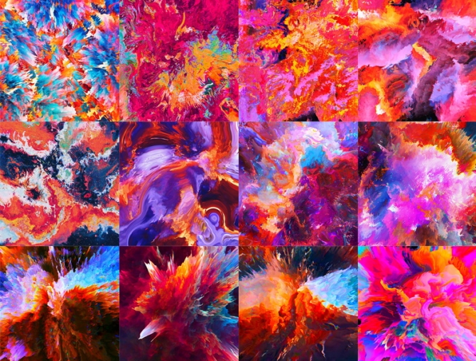 Abstract Paintings by midnightskysims at SimsWorkshop » Sims 4 Updates