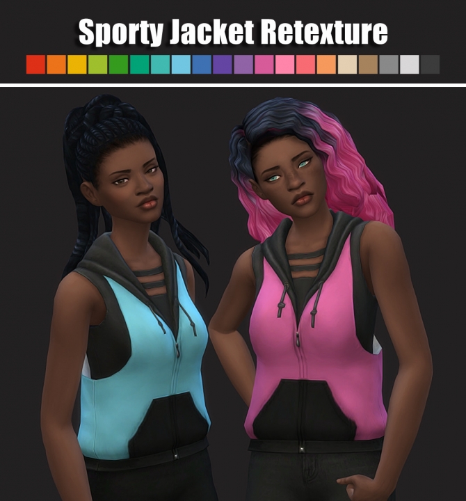 Sporty Jacket Retexture at Maimouth Sims4 » Sims 4 Updates