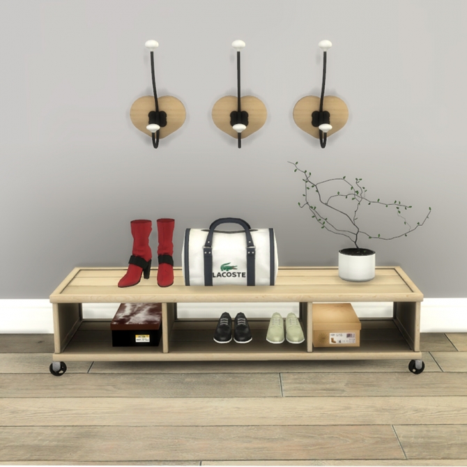 Industrial Hall Bench at Leo Sims » Sims 4 Updates