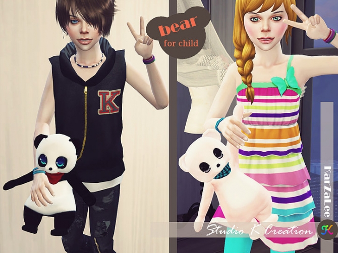 Teddy bear toy for child at Studio K-Creation » Sims 4 Updates