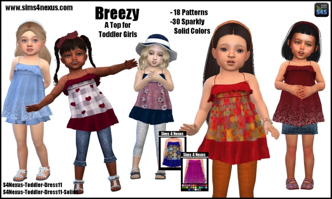 Breezy top by SamanthaGump at Sims 4 Nexus » Sims 4 Updates