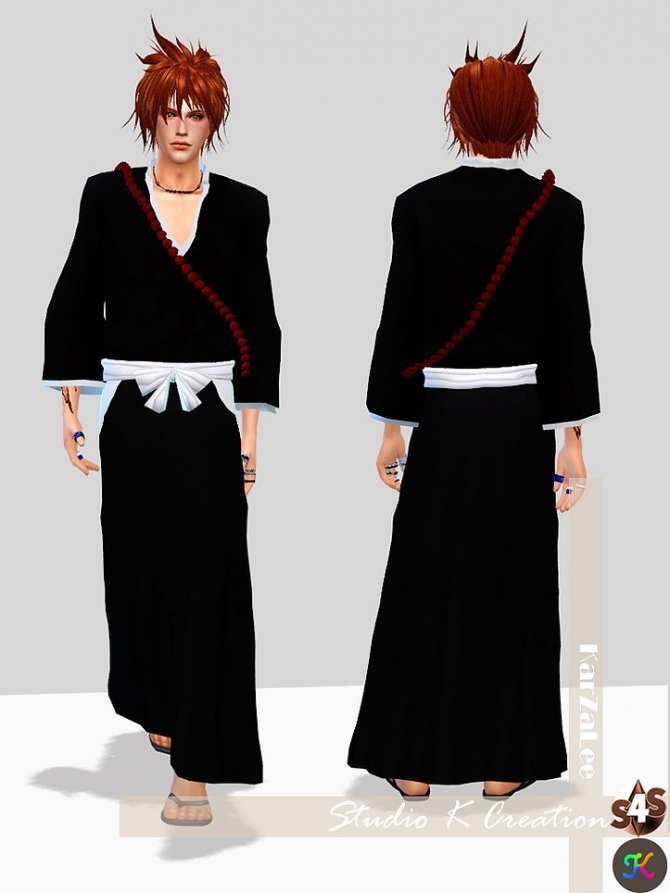 Bleach ichigo death outfit at Studio K-Creation » Sims 4 Updates