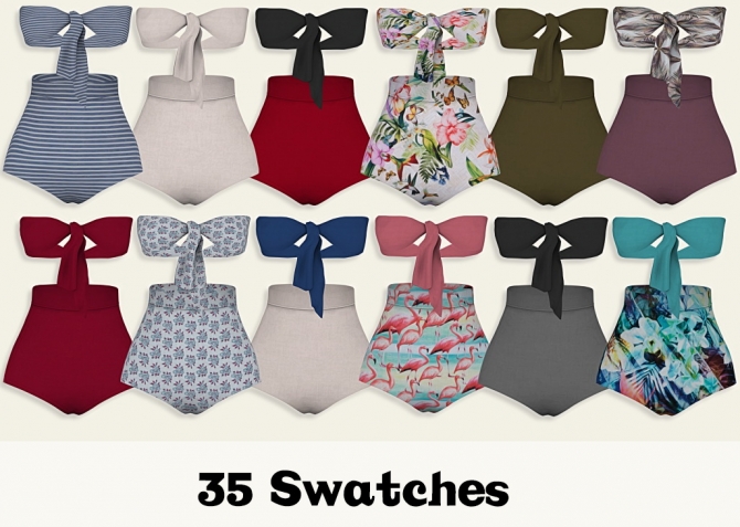 Meltem Swimsuit at Lumy Sims » Sims 4 Updates