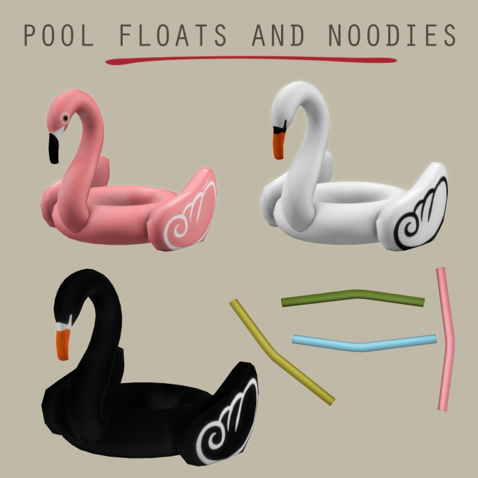 Pool Floats and Noodies at Leo Sims » Sims 4 Updates