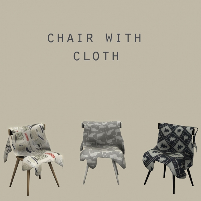 Cloth Chair at Leo Sims » Sims 4 Updates