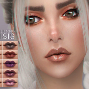 Gratitude makeup set at Chisami » Sims 4 Updates
