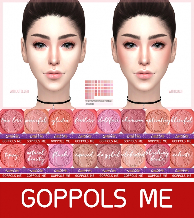 Amazonian clay 12-hour blush at GOPPOLS Me » Sims 4 Updates