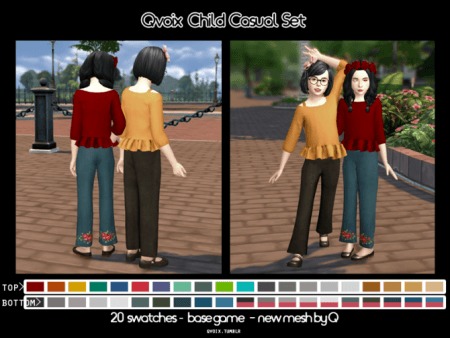 Casual Set at qvoix – escaping reality » Sims 4 Updates
