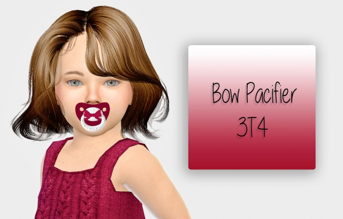 Bow Pacifier 3T4 at Simiracle » Sims 4 Updates