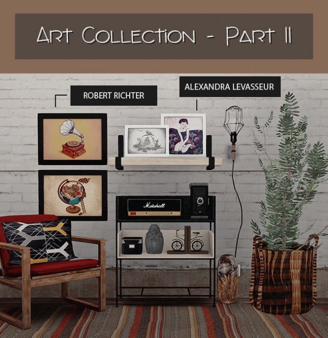 Art Collection Part II at Dream Team Sims » Sims 4 Updates