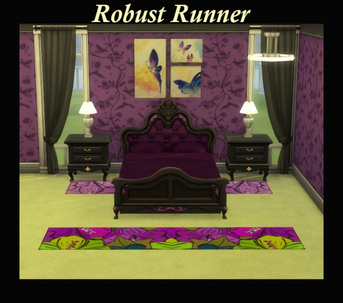 Robust Runner Floral Rug by Simmiller at Mod The Sims » Sims 4 Updates