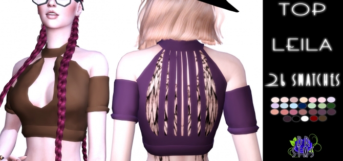 Leila Top at BlueRose-Sims » Sims 4 Updates