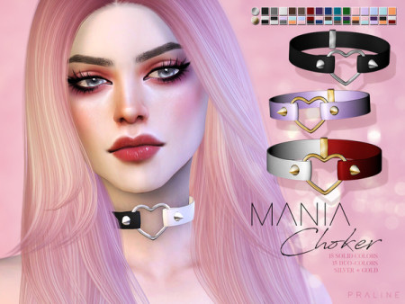 Mania Choker by Pralinesims at TSR » Sims 4 Updates