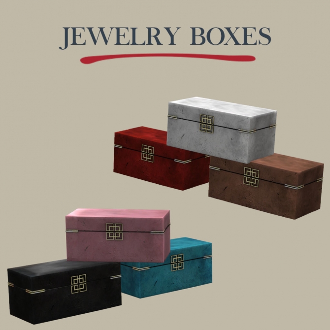 Jewelry Boxes at Leo Sims » Sims 4 Updates