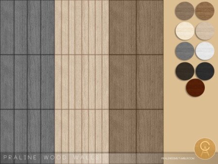 Praline Wood Walls by Pralinesims at TSR » Sims 4 Updates