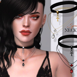 Rope Necklace at MariaMaria » Sims 4 Updates