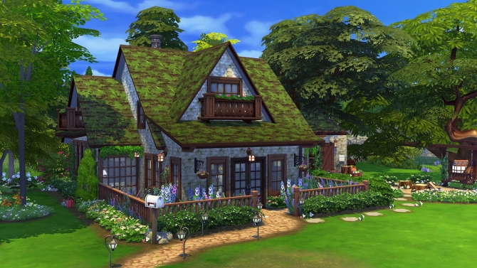 Morning Forest Cottage at Savara’s Pixels » Sims 4 Updates