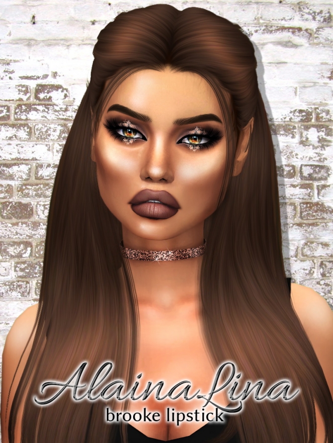 Brooke Lipstick at AlainaLina » Sims 4 Updates