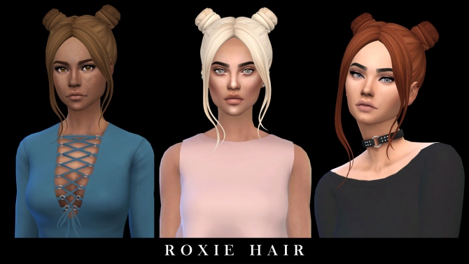 Roxie Hair at Leo Sims » Sims 4 Updates