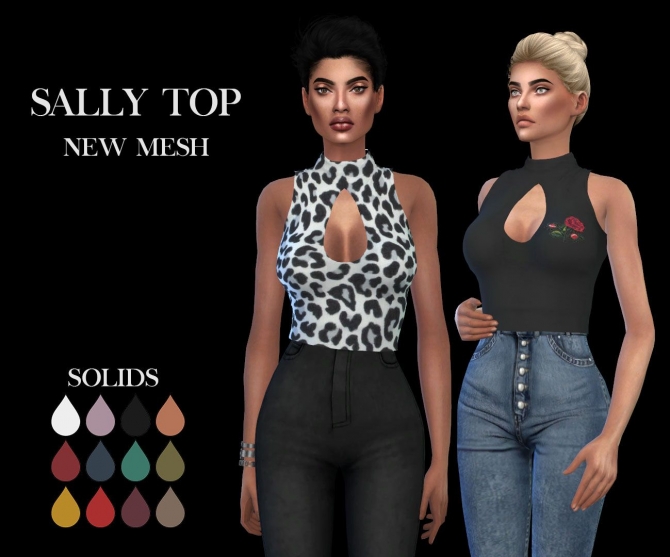 Sally Top 2 at Leo Sims » Sims 4 Updates