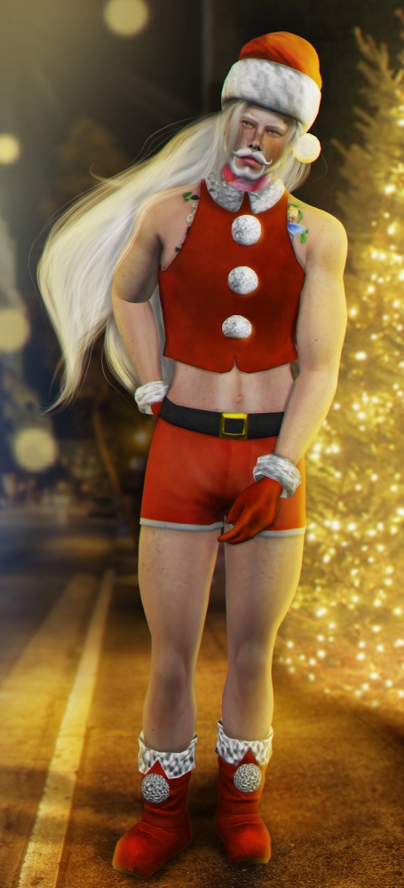 SANTA CLAUS COSTUME by Thiago Mitchell at REDHEADSIMS » Sims 4 Updates