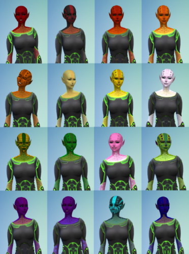 Lizard Alien Skin Override by Tarruvi at Mod The Sims » Sims 4 Updates