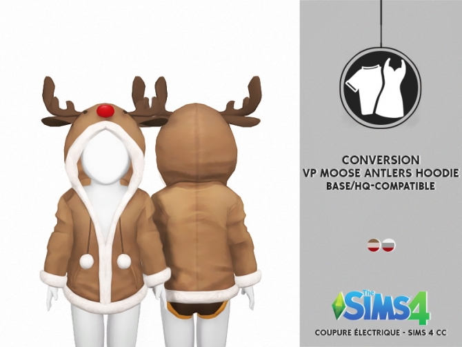 VENUS PRINCESS MOOSE ANTLERS HOODIE by Thiago Mitchell at REDHEADSIMS ...