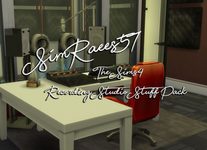 Recording Studio Stuff Pack by SimRaees57 at Mod The Sims » Sims 4 Updates