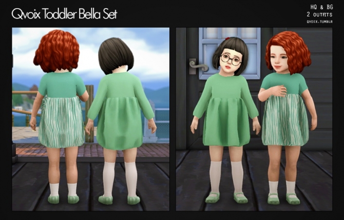 Bella Set T at qvoix – escaping reality » Sims 4 Updates