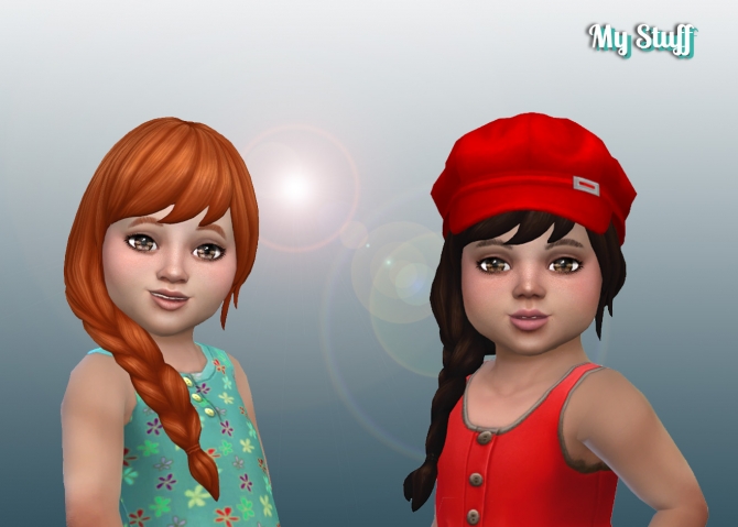 Braid Fishtail Side for Toddlers at My Stuff » Sims 4 Updates